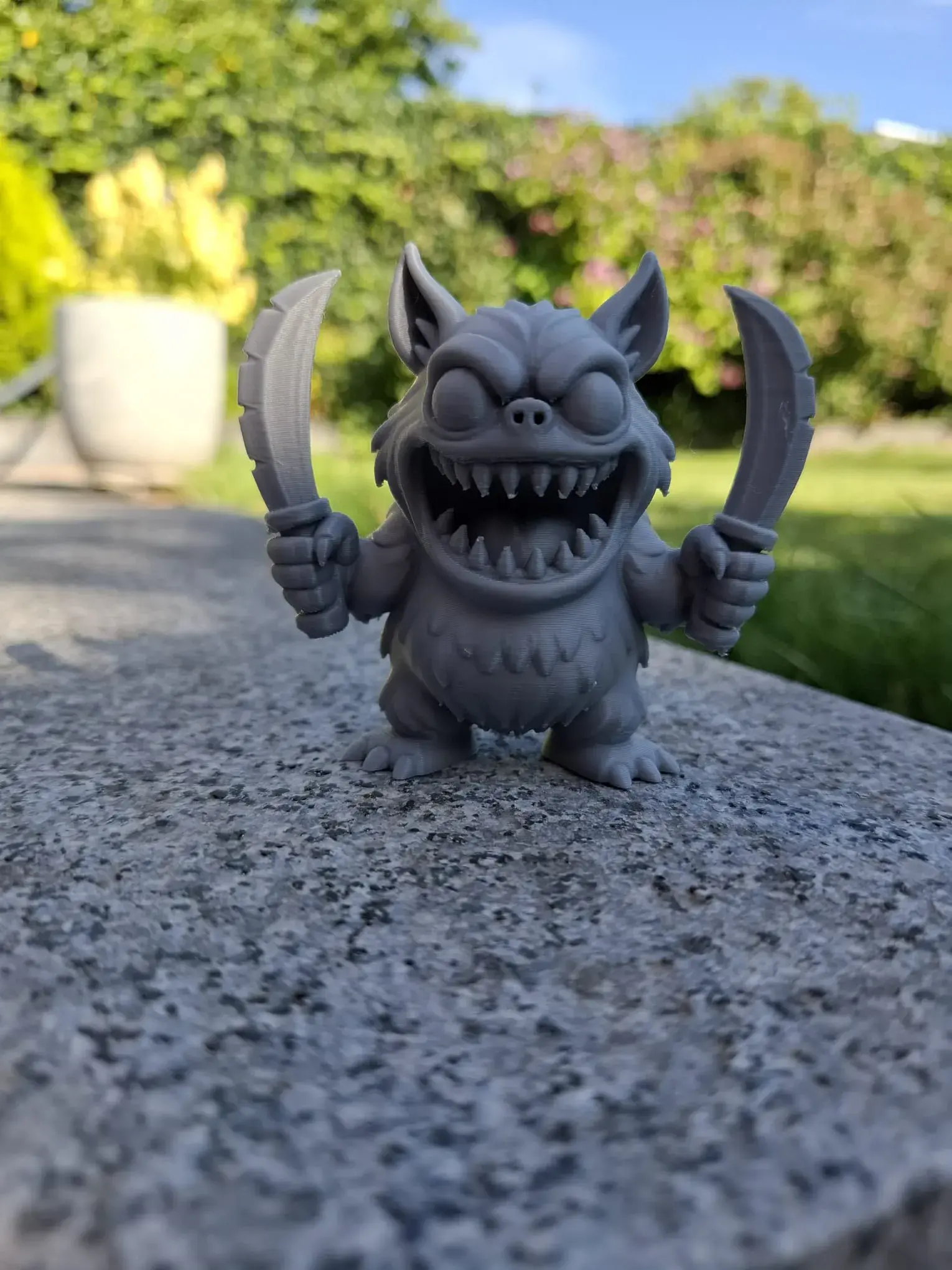 3D Printer Files | 3MF File | Feral Fangbeast – Cute, Crazy & Armed to ...