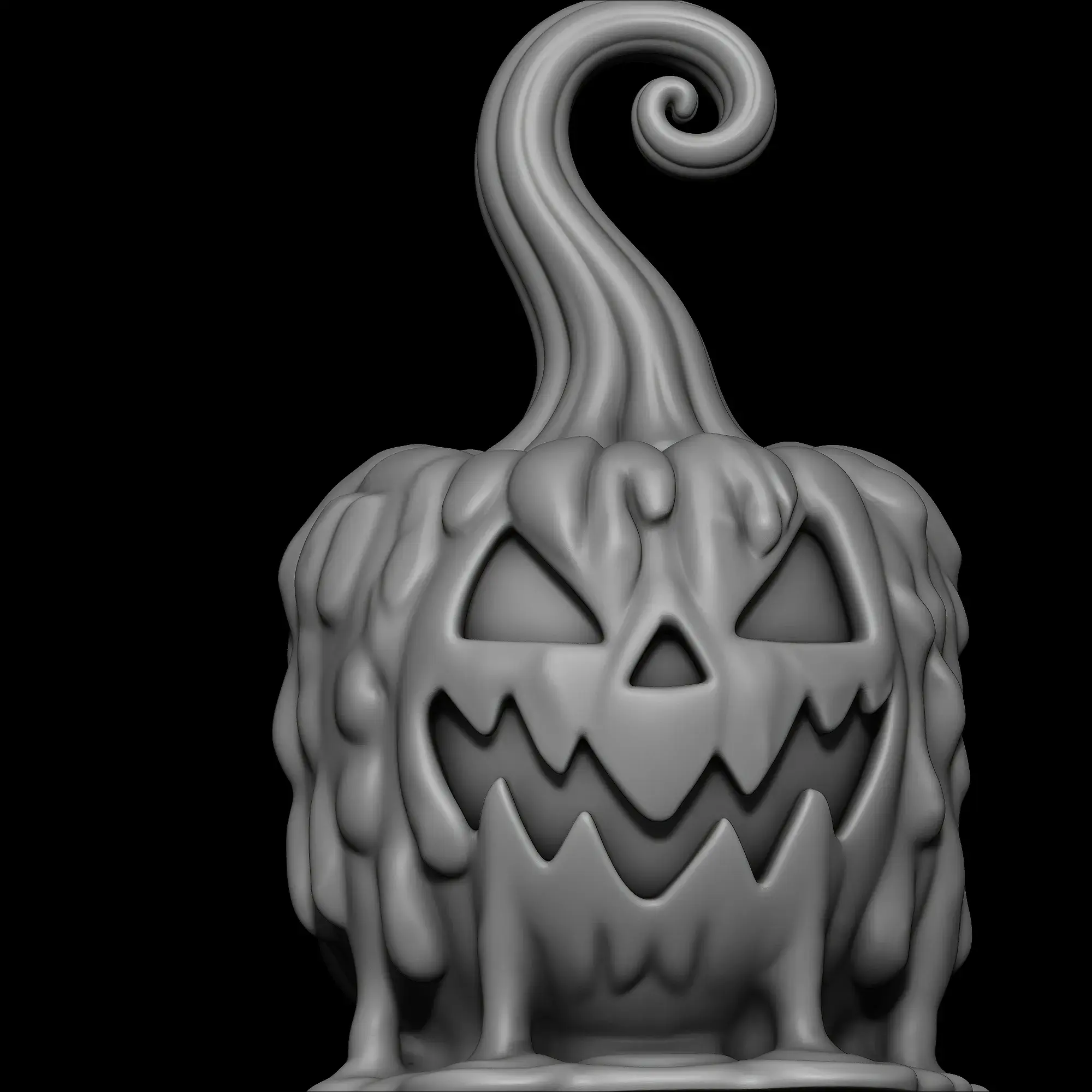 Home Decorations & Ornaments STL Download - melted pumpkinby GALAXIARUM 3D