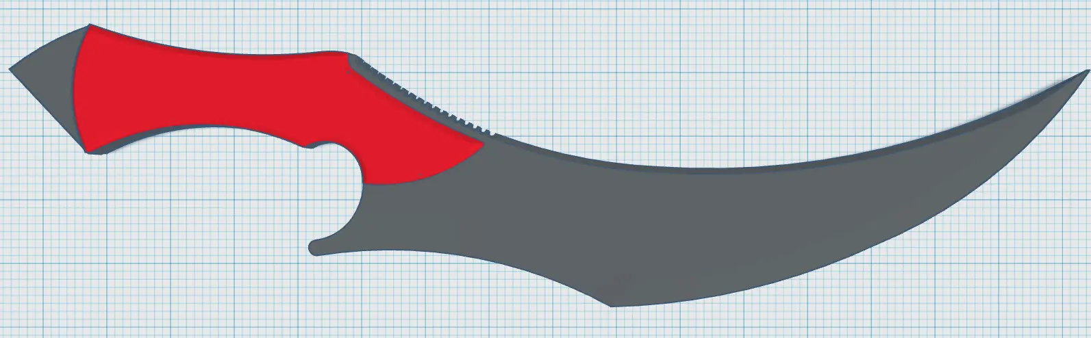 Free Cosplay STL Download - Large Cosplay Knife 4by Cyberbeast