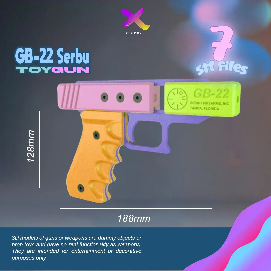 Game Props STL Descarga - Xhobby GB-22 SERBU Toy Gun - xhobby1