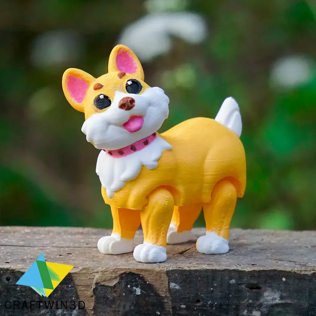 Other STL Download - Print in Place Tiny Corgiby CraftWin3d
