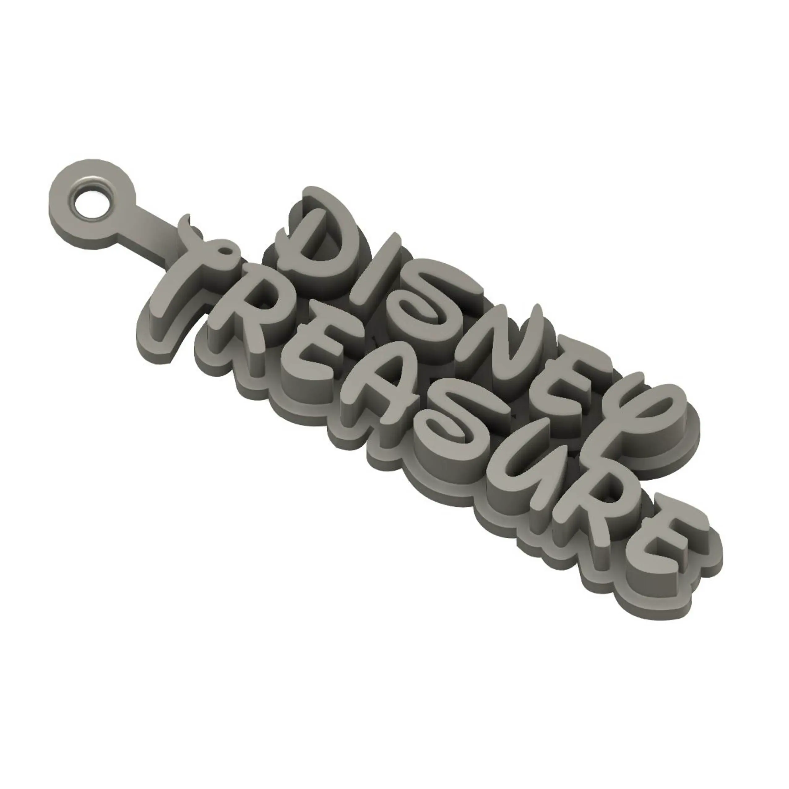 Other STL Download - Disney Treasure Keychain / Keyringby Trash Can Guy