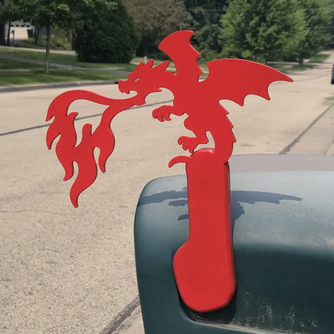 3D Printer Files | 3MF File | Free Step 2 Dragon Mailbox Flag | Creality Cloud