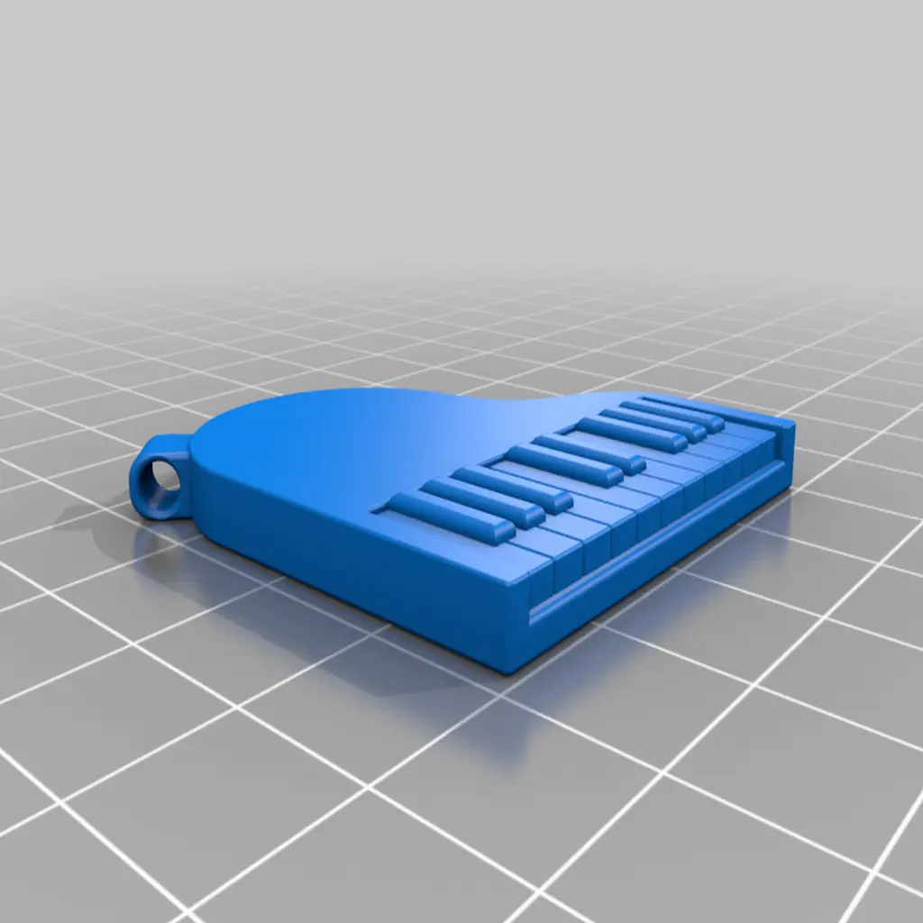 3D Printer Files | 3MF File | Piano Charm for earring, necklace or ...