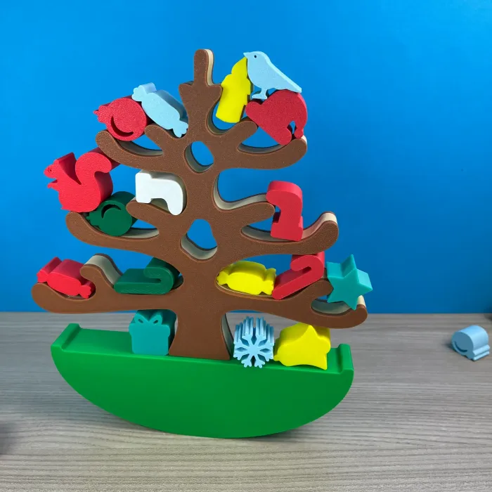 3D Printer Files | 3MF File | Christmas Tree Balance Stacking Game ...