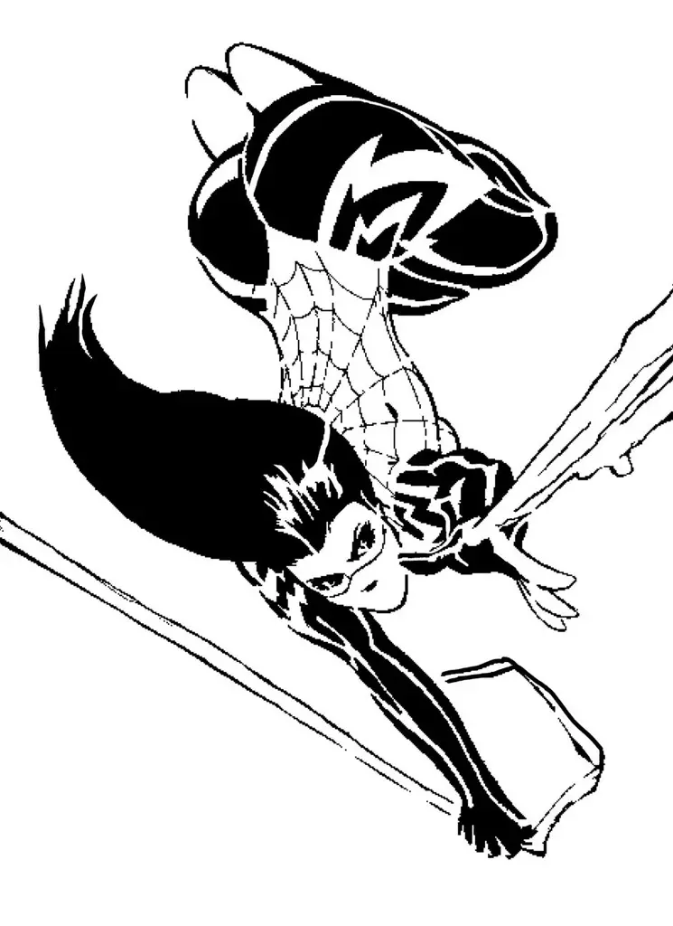 Free Digital Art STL Download - Spiderwoman Silk stencilby SMT_M 🦊
