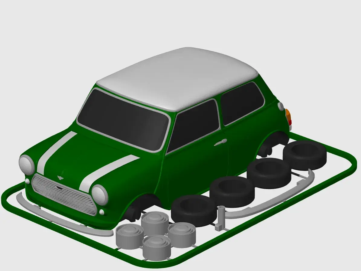 3D Printer Files | 3MF File | Mini Cooper Kit Card | Creality Cloud