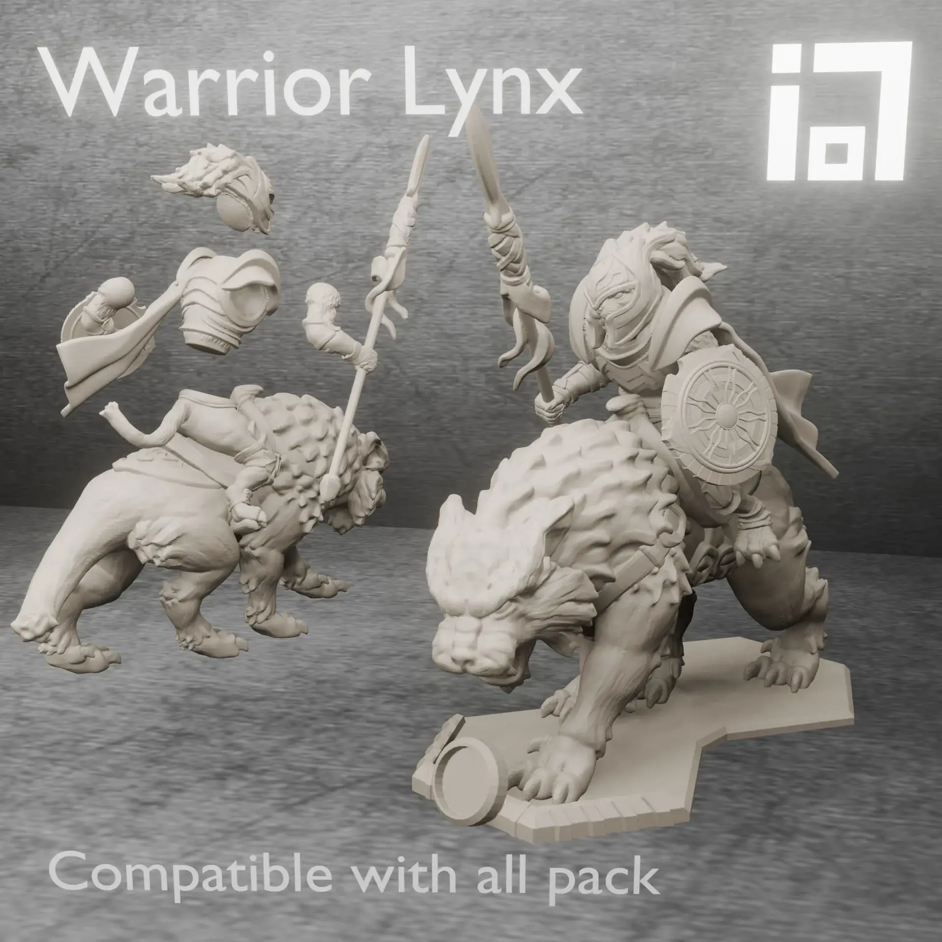 3D Printer Files | 3MF File | Lynx's miniature Part. 4 (Customizable ...