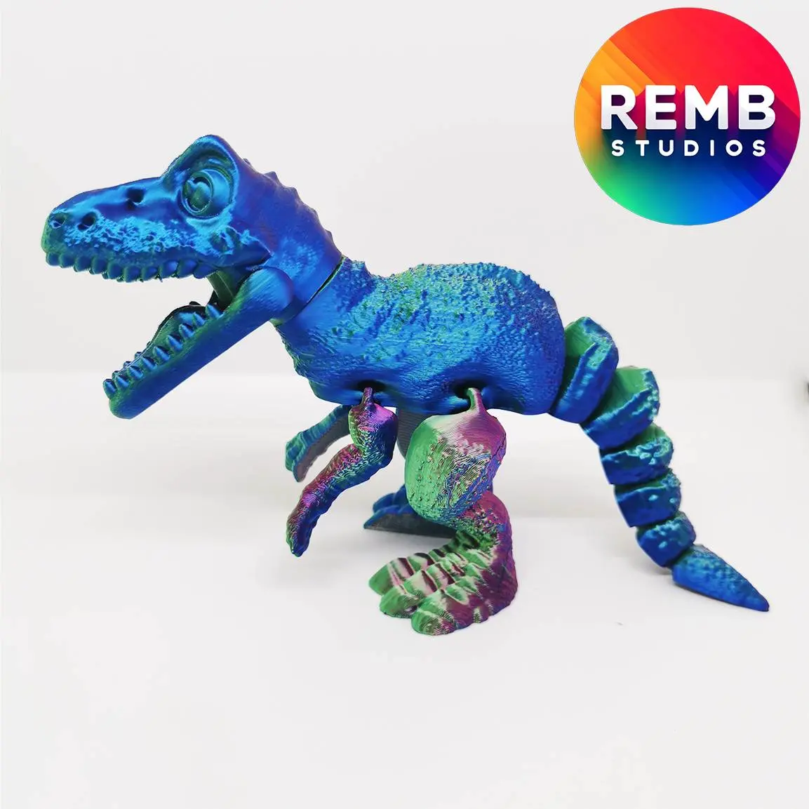 3D Printer Files | 3MF File | Flexi T-Rex Dinosaur | Articulated Trex ...