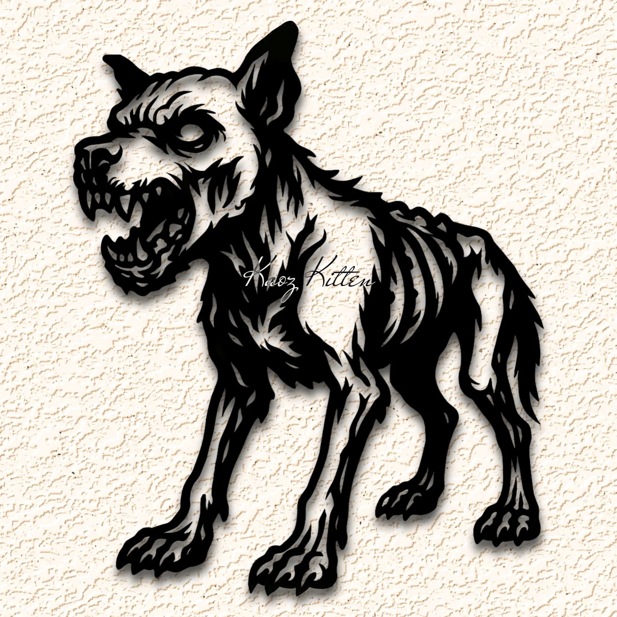Other STL Download - halloween zombie dog wall art home decorby Kaoz Kitten