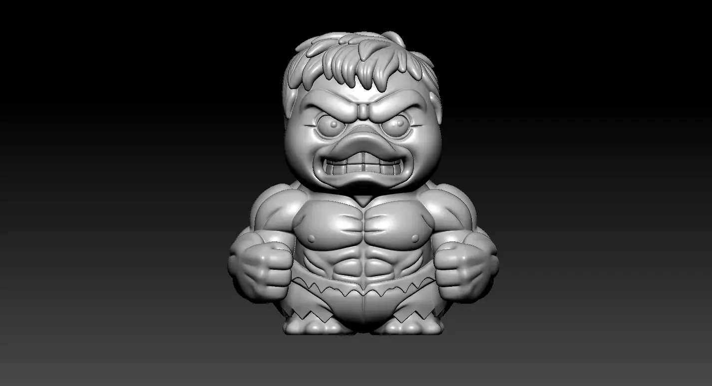Characters & Creatures STL Download - Rubber Duck - Hulk marvel - 3D ...