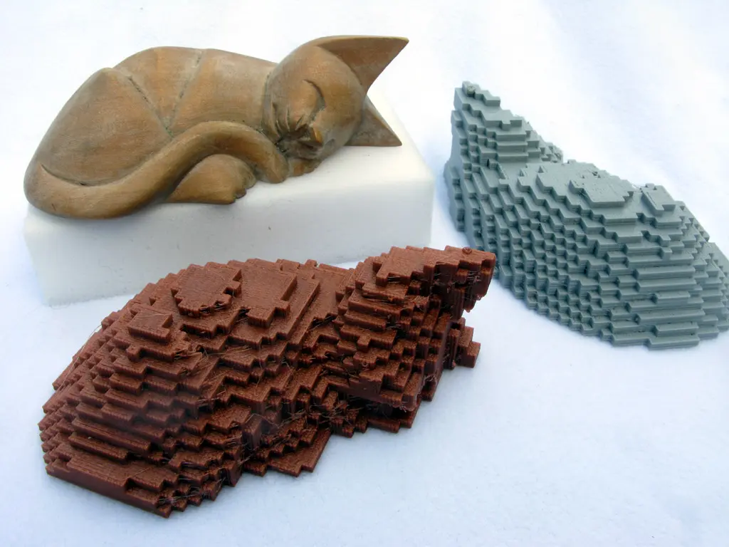 Free Digital Art STL Download - Cat made of Cubes by SMT_M 🦊