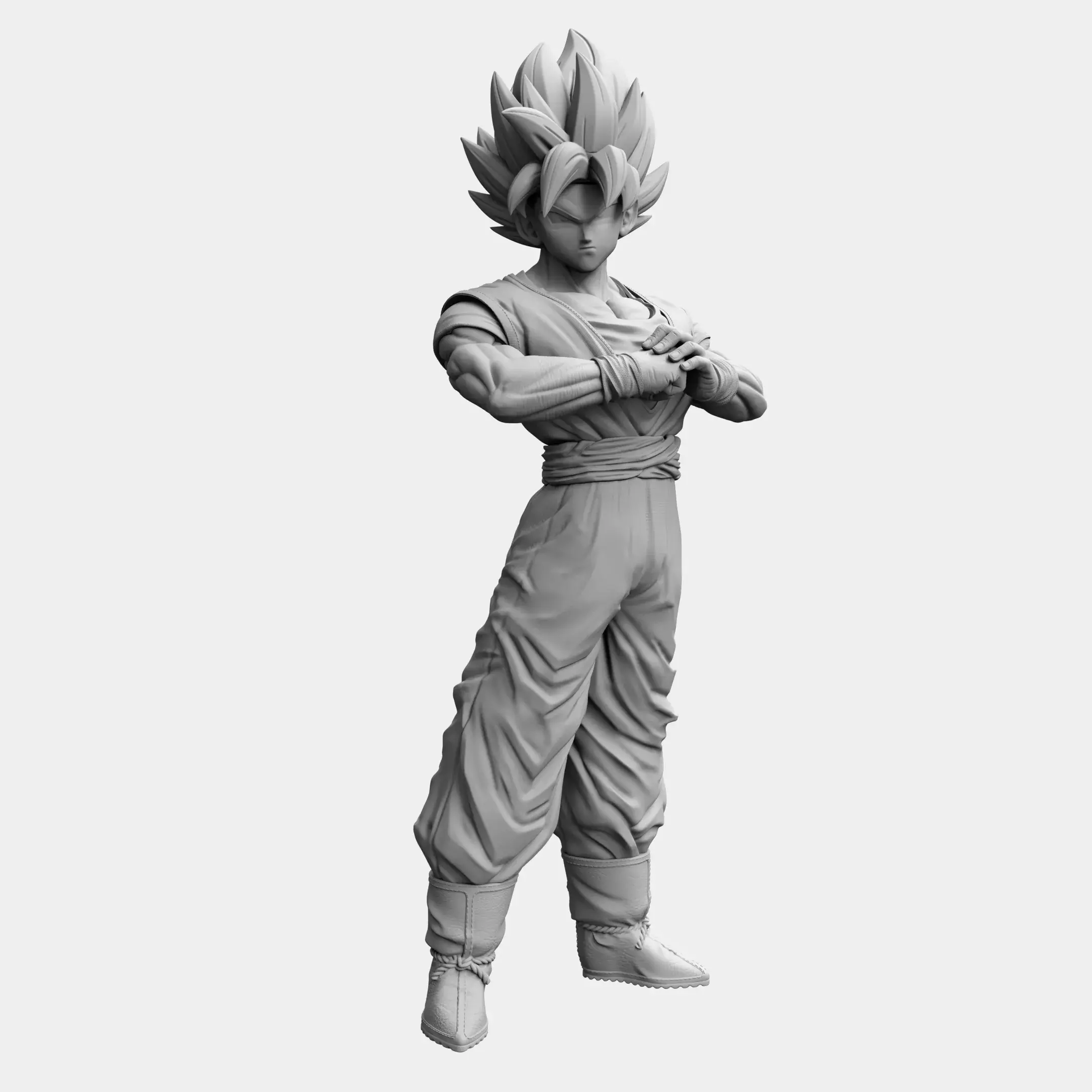 3D Printer Files | 3MF File | Goku Sculpture Fan Art | Creality Cloud