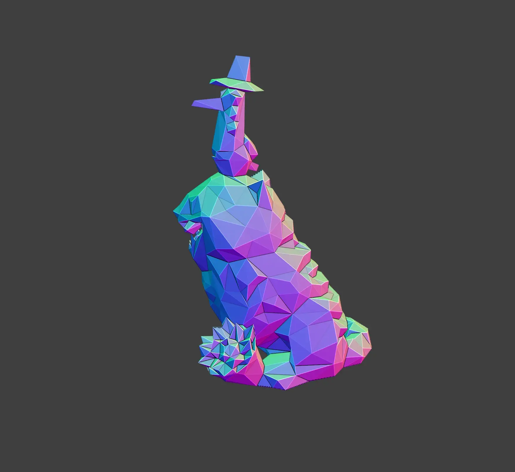 3D Printer Files | 3MF File | Origami Paper like Lowpoly Derpy the kpop ...