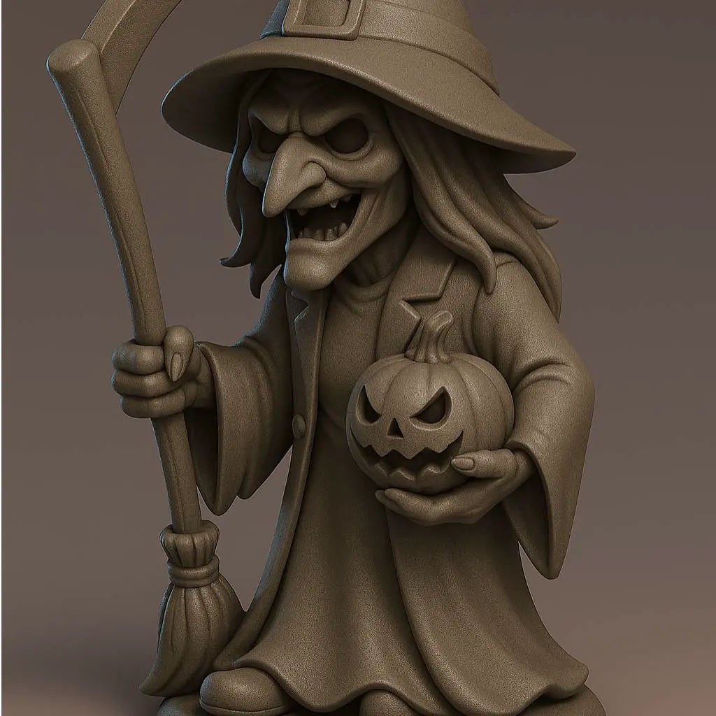 3D Printer Files | 3MF File | Halloween Witch | Creality Cloud