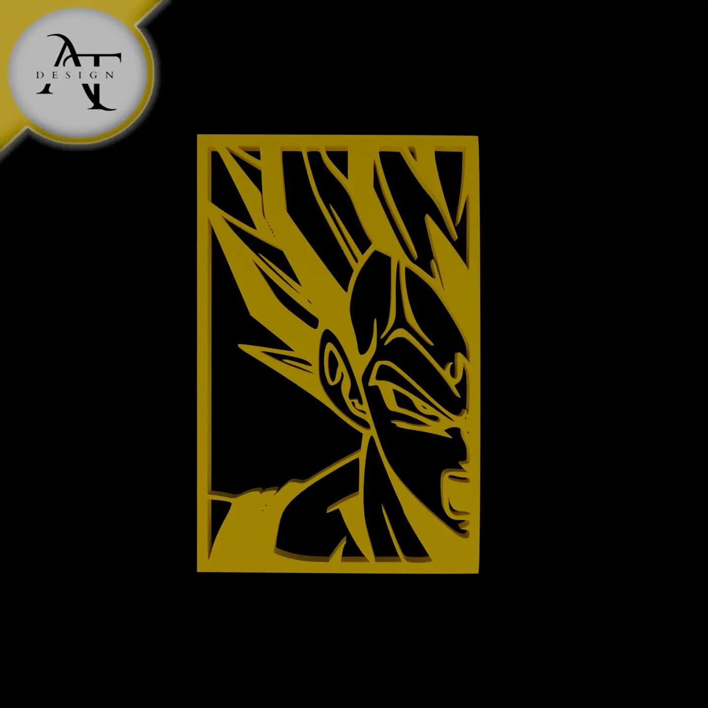 Home Decorations & Ornaments STL Download - Vegeta - Dragon Ball ...