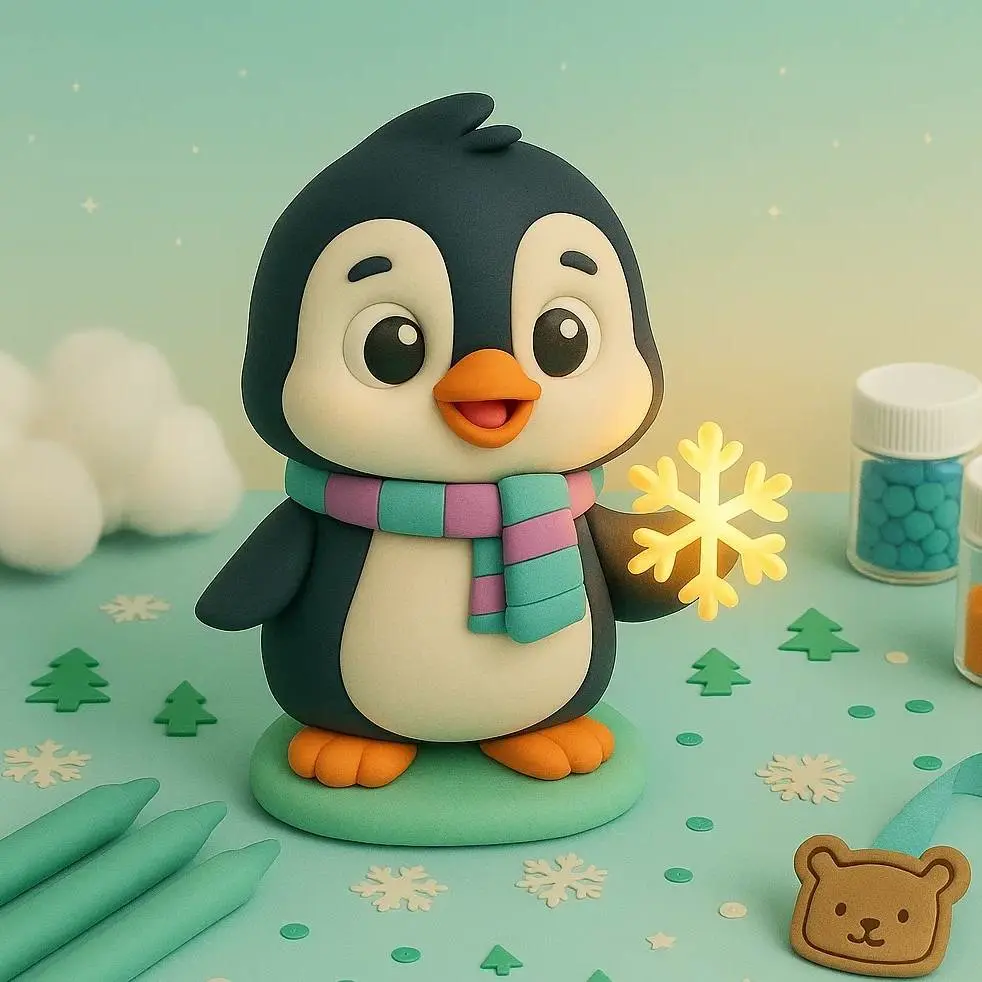 3D Printer Files | 3MF File | Penguin in winter | Creality Cloud