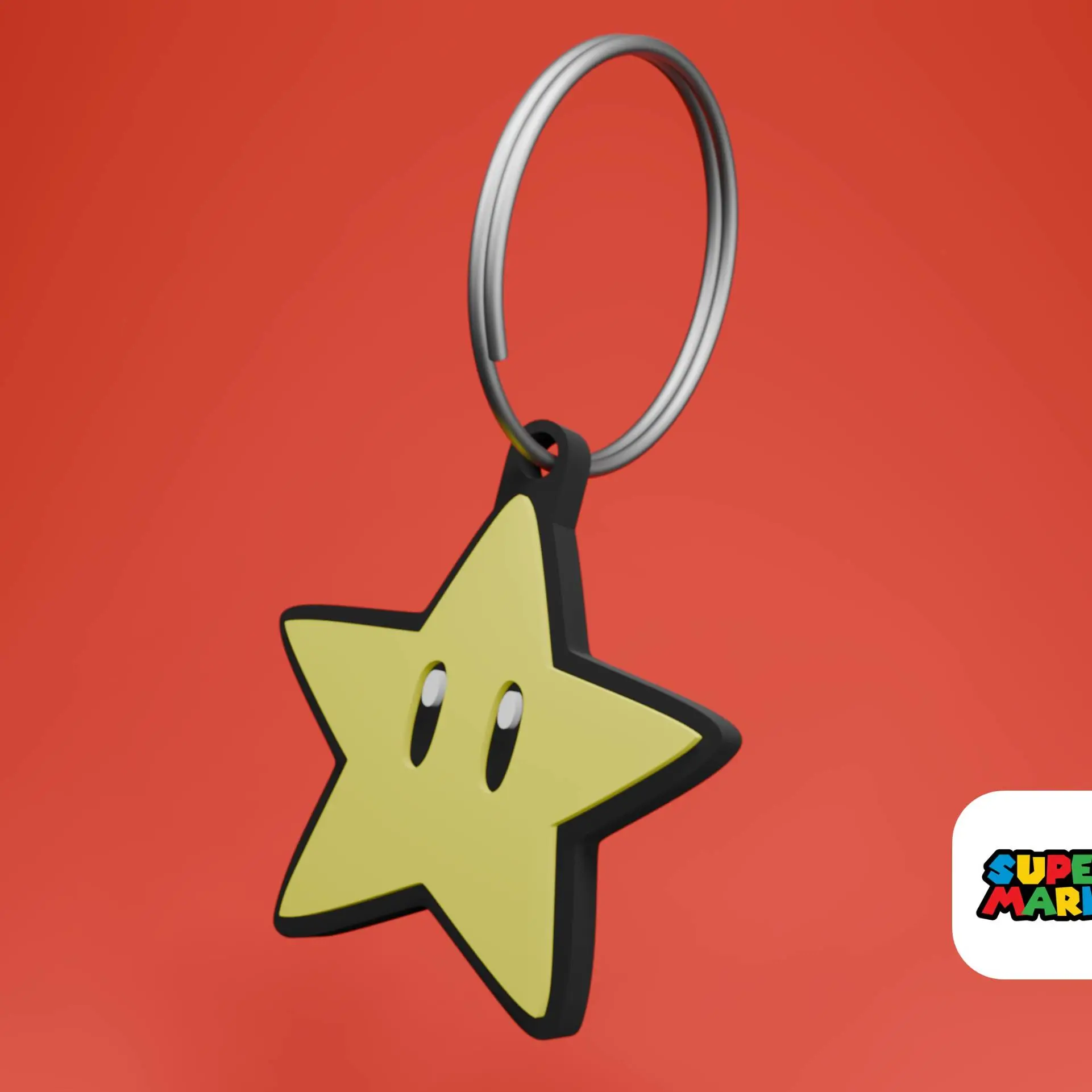 3D Printer Files | 3MF File | Star | Mario Keychain Series | Creality Cloud