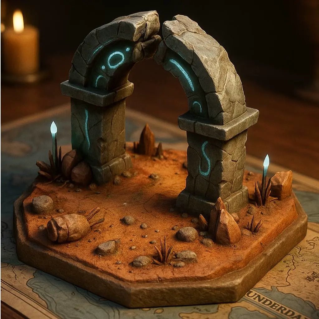 Free Props & Terrain STL Download - Mystic Gateway Ruin D&D tabletop ...