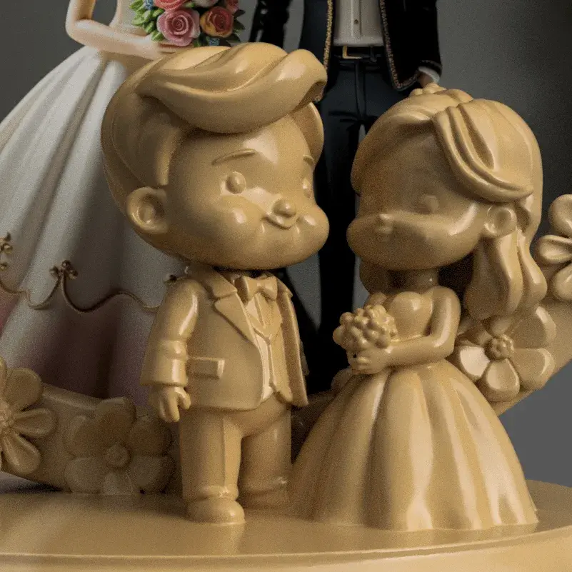 Household STL Download - Wedding Couple 3D Photo Frame – Romantic STL ...