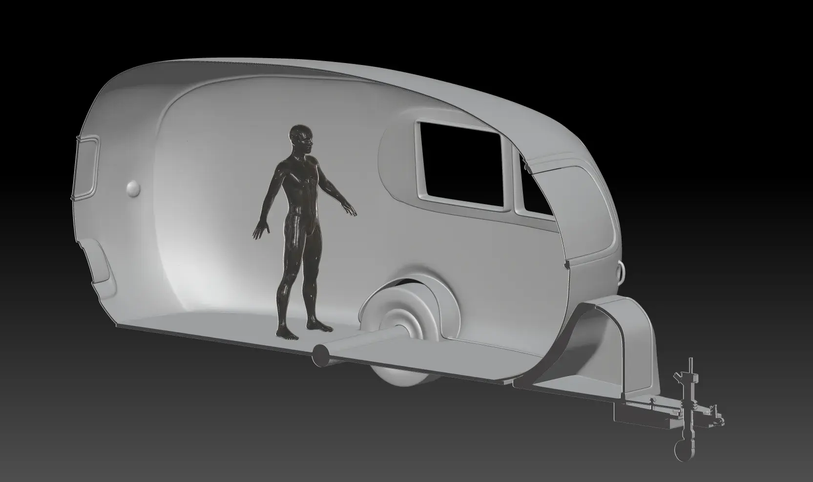 Vehicles & Machinery STL Download - camper vinatge propby Gigi_toys
