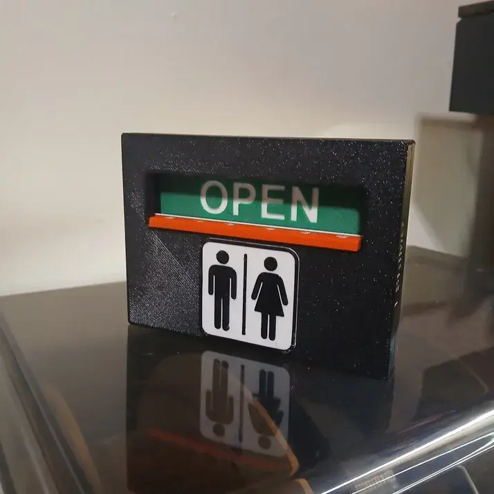 Free Home Decorations & Ornaments STL Download - Restroom In Use/Open ...