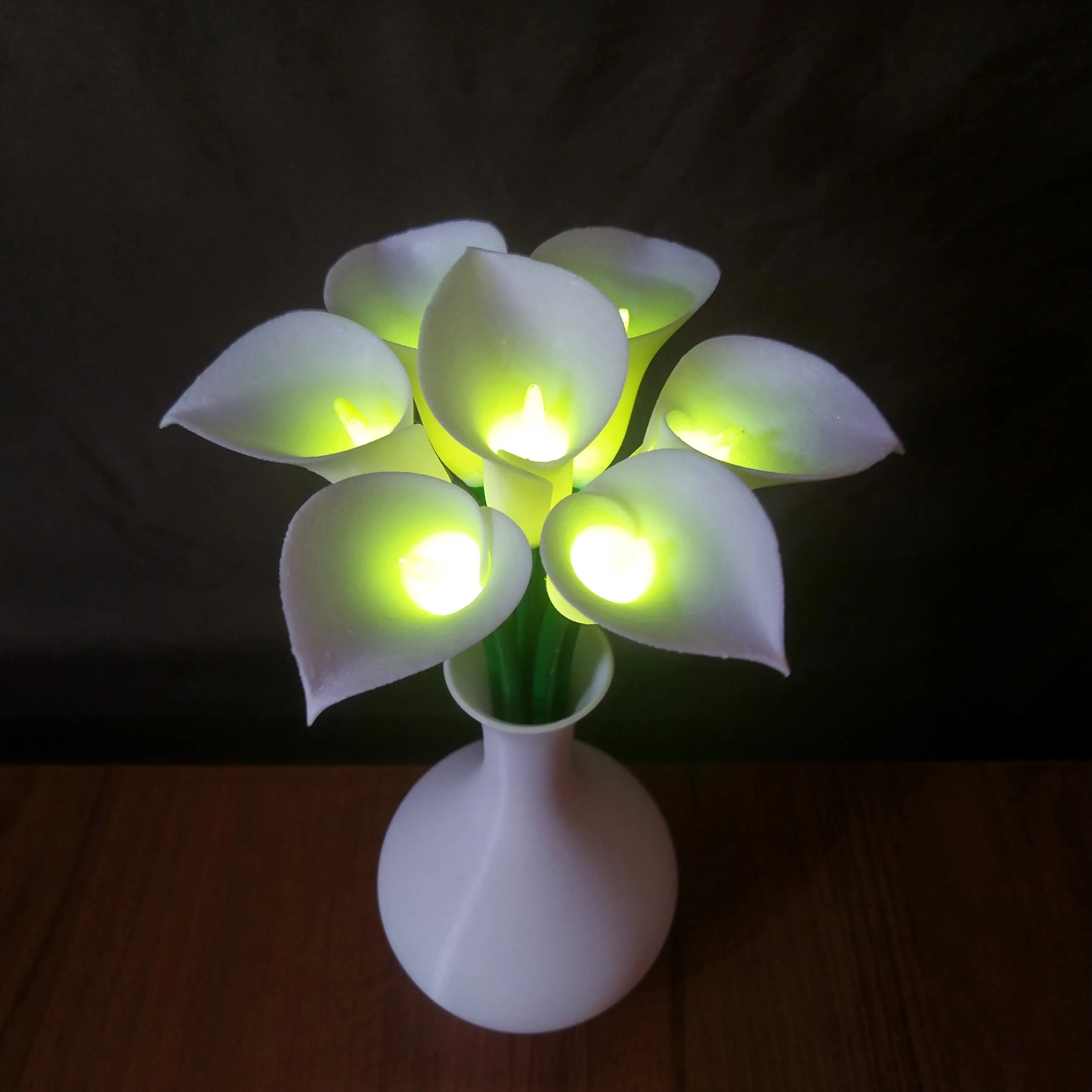 Lighting & Lamps STL Download - Decorative table lamp Calla Lily ...