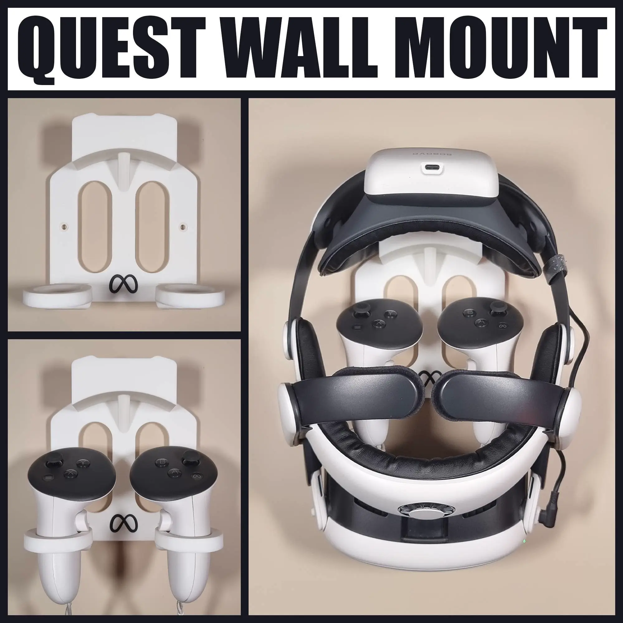 3D Printer Files | 3MF File | Quest 3 BOBOVR Wall Mount, VR Headset ...