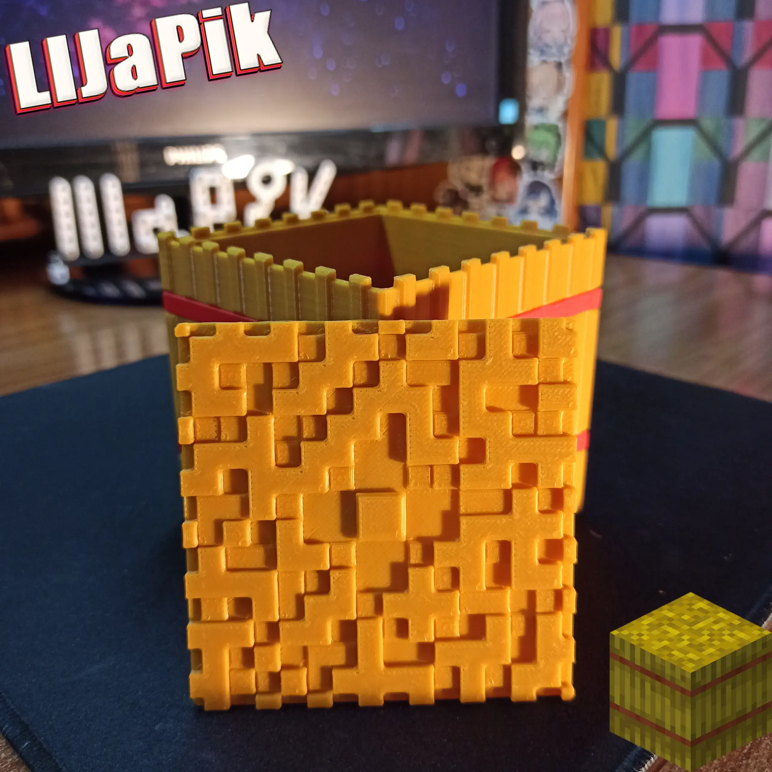 Other STL Download - Minecraft Hay Bale / Майнкрафт Сено / Сhest ...