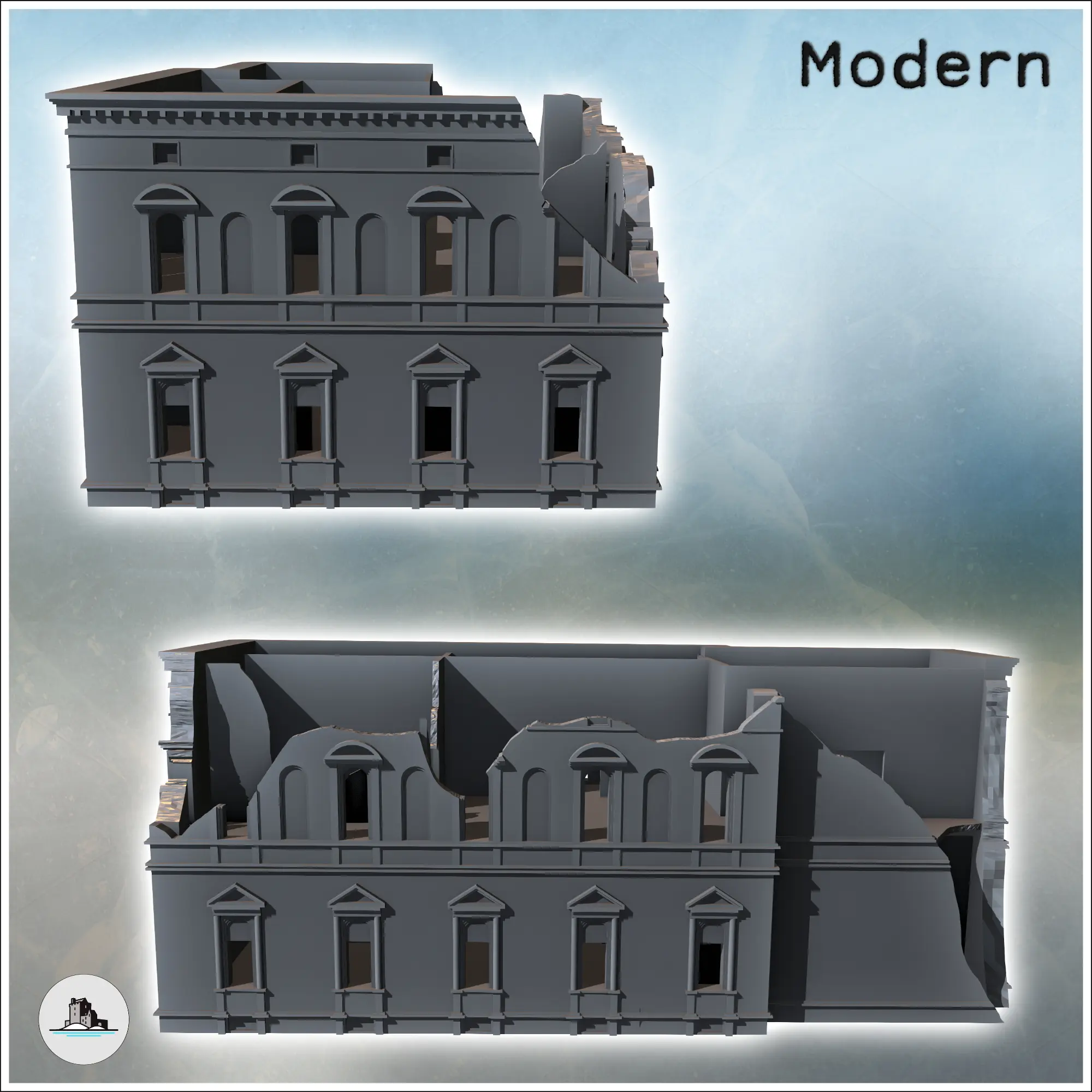 Industrial Design & Prototypes STL Download - Baroque palace with ...