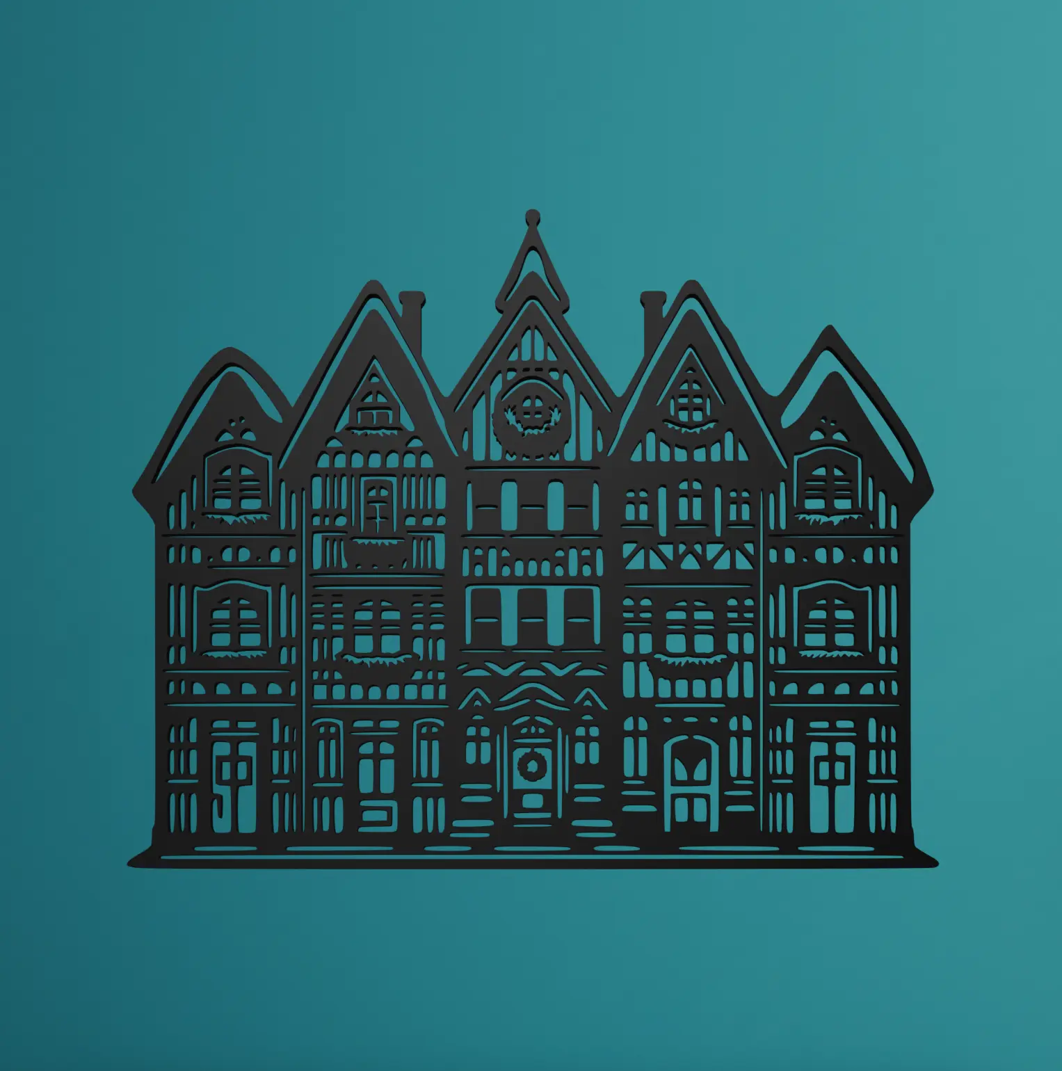 Badges & Coins STL Download - Architectural Elegance: Victorian House ...