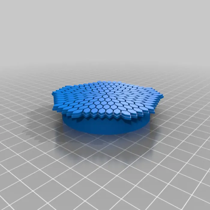 3D Printer Files | 3MF File | Radial Hexagonal Tilings as Decorations ...