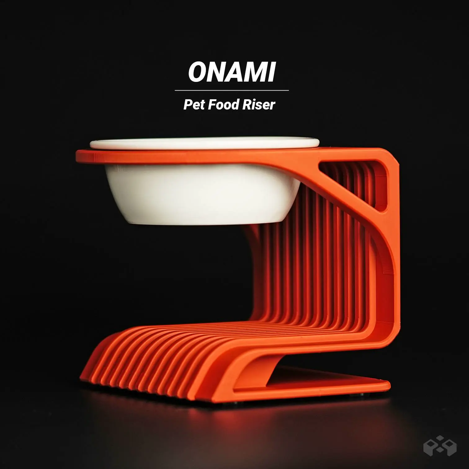 3D Printer Files | 3MF File | Onami Pet Food Bowl Raiser Stand ...