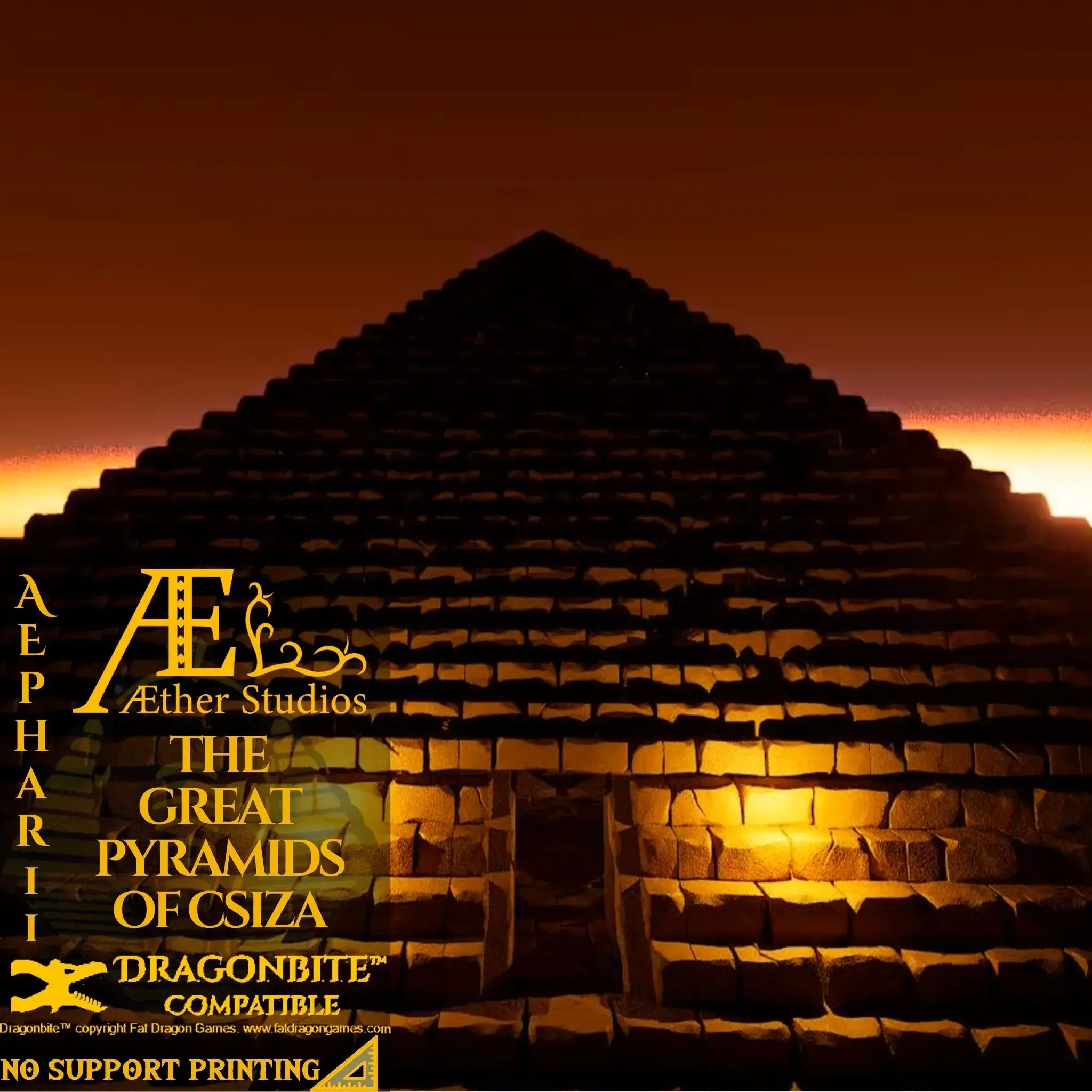 Props & Terrain STL Download - AEPHAR11 - The Great Pyramids of Csizaby Aether Studios