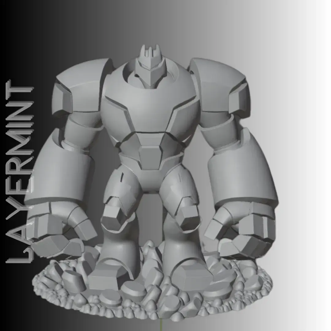Robots & Mechs STL Download - Stone Mech Golem – 3D Printable Heavy ...