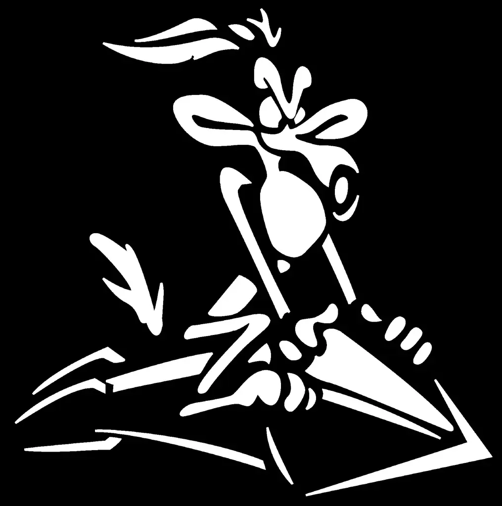 Free Digital Art STL Download - Wile E. Coyote stencil 2by SMT_M 🦊