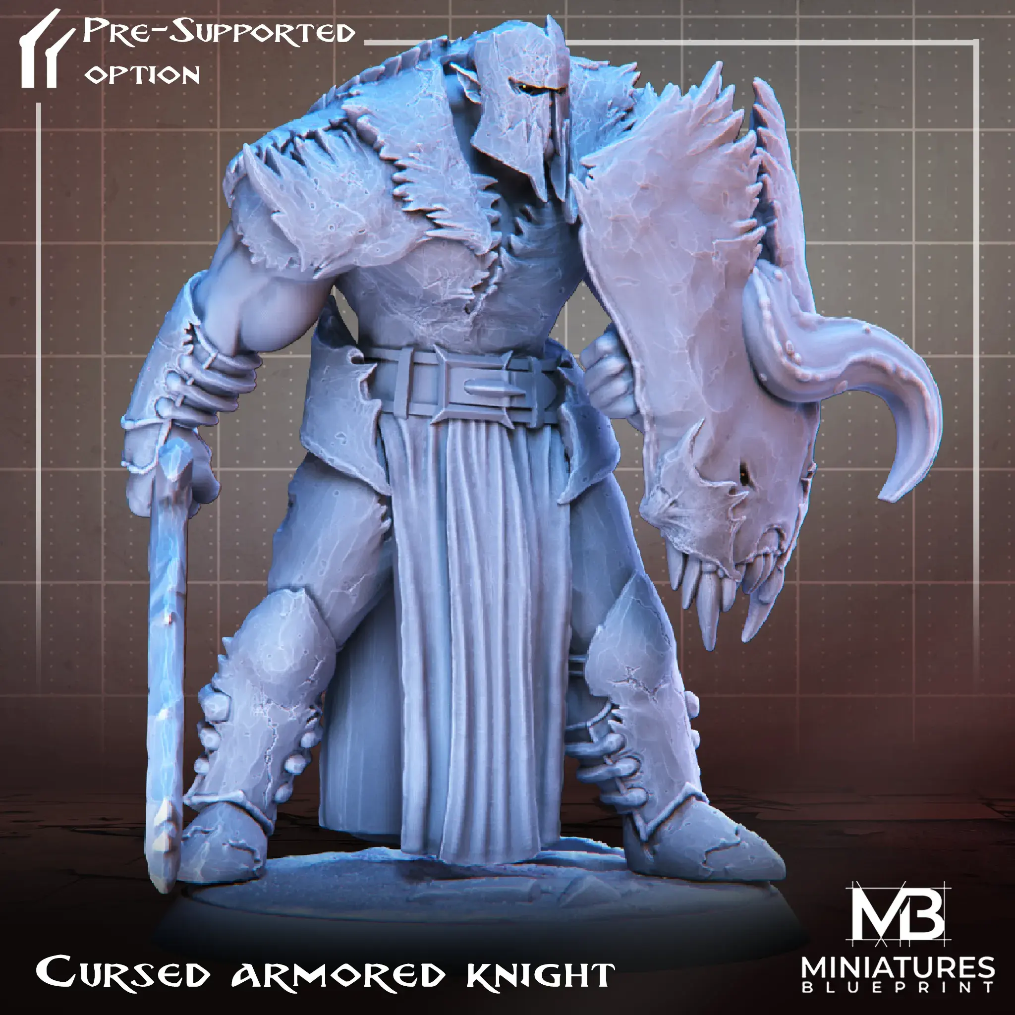 Characters & Creatures STL Download - Cursed Armored Knightby ...