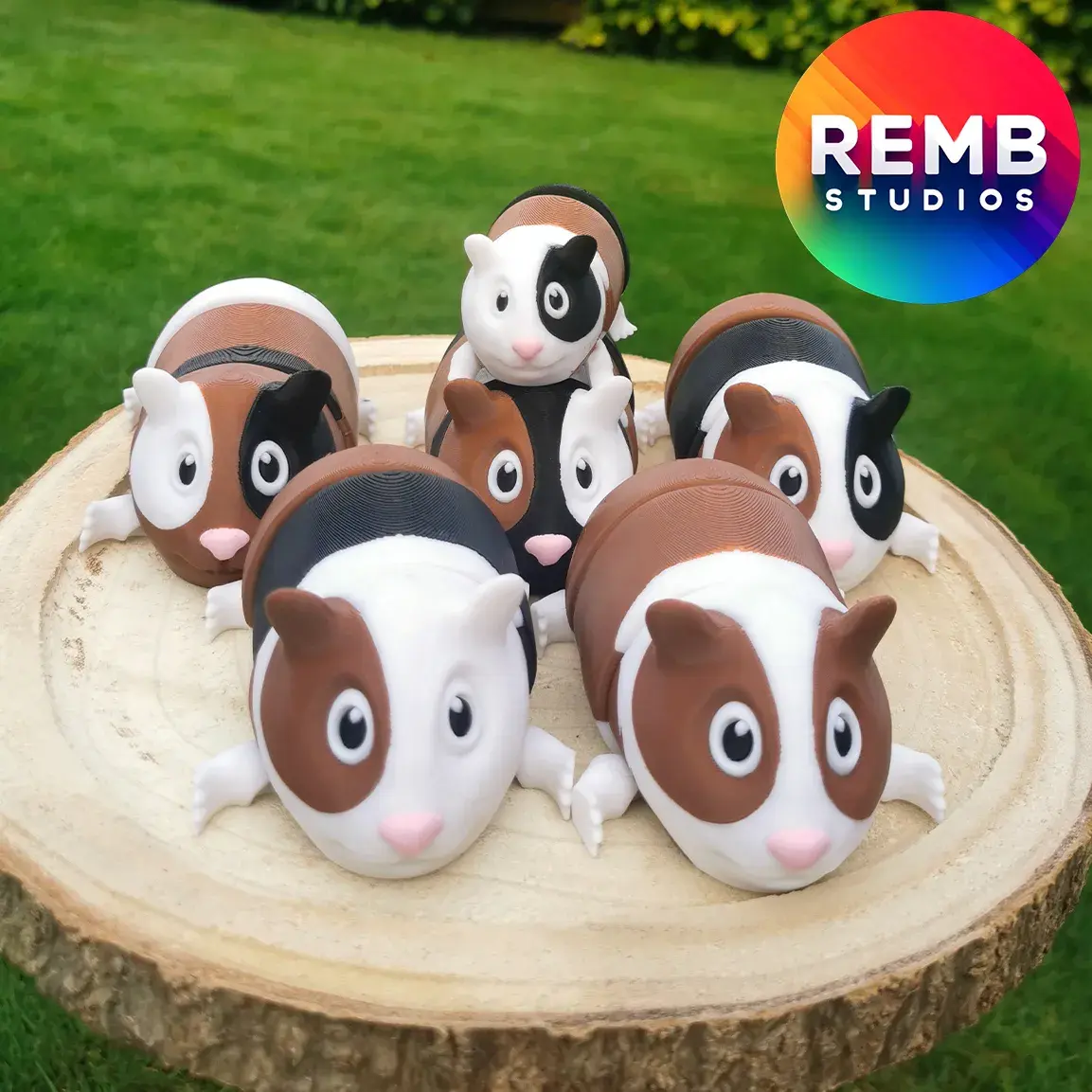 3D Printer Files | 3MF File | Flexi Guinea Pig | Articulated Guinea Pig ...