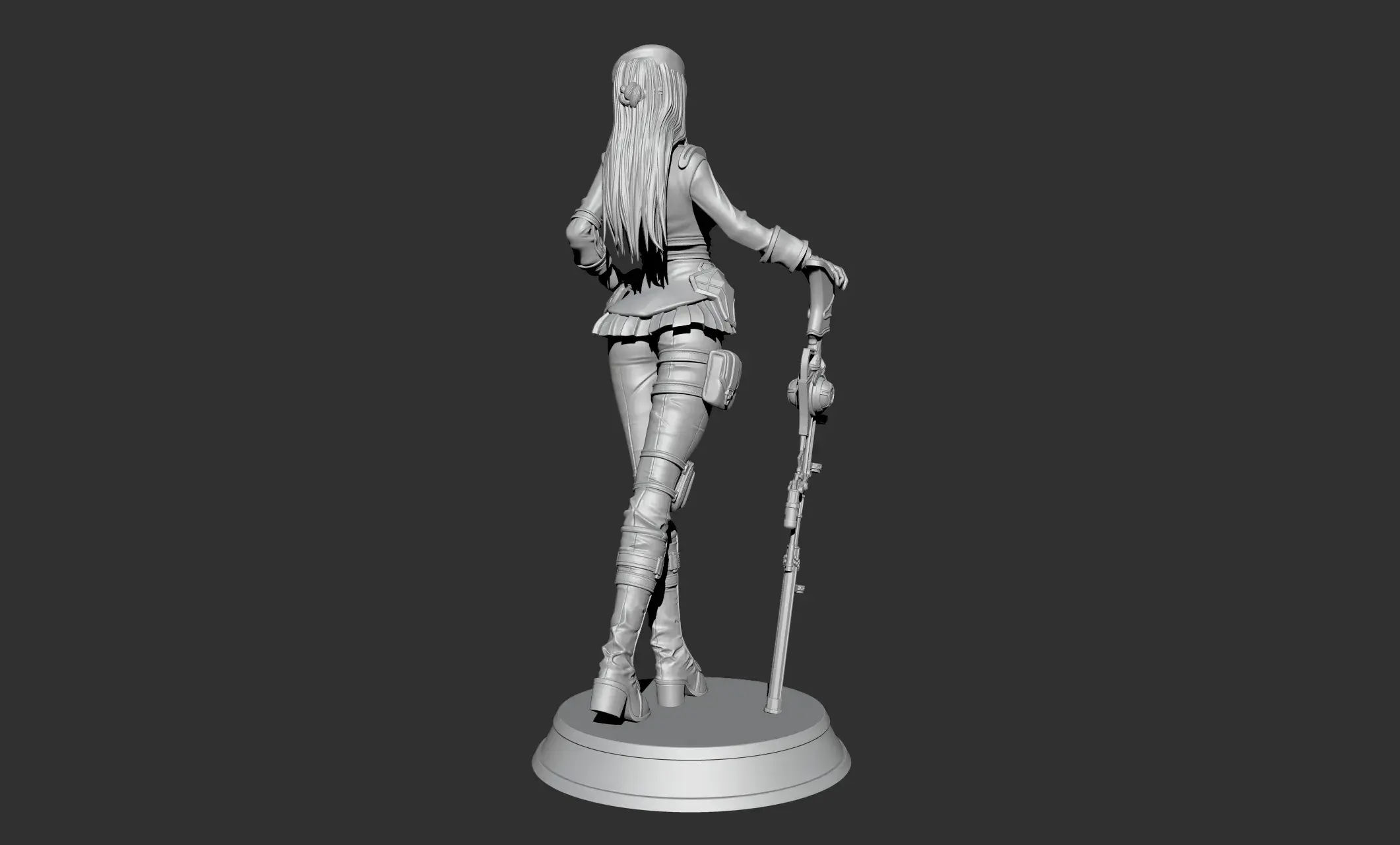 Characters & Creatures STL Download - Arcane Caitlyn 3D Figure | League ...