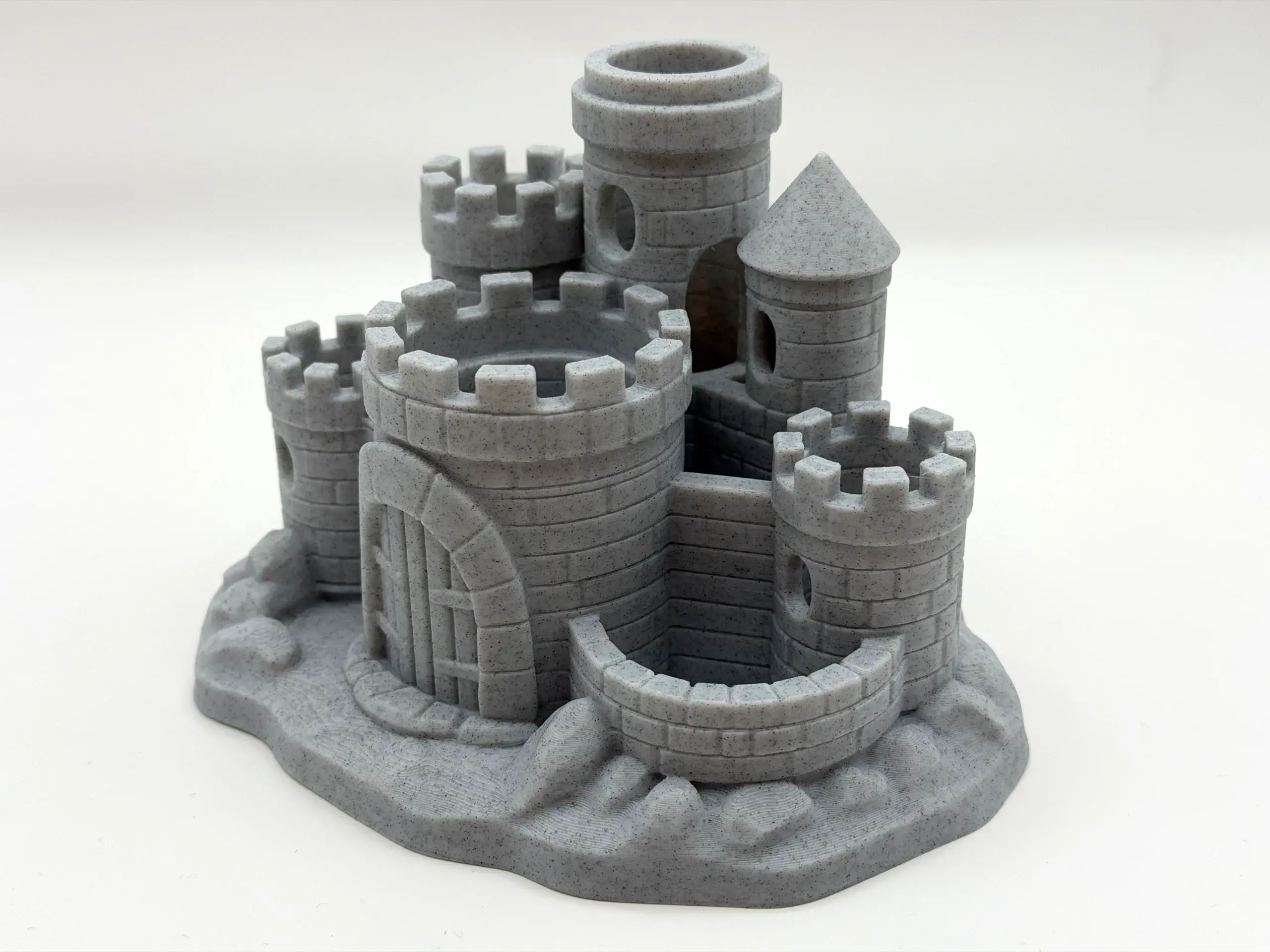 3D Printer Files | 3MF File | Castle Keep Pen Holder | Creality Cloud