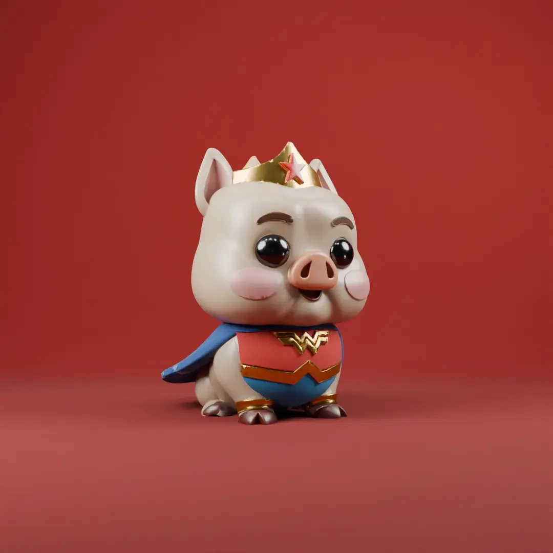 Digital Art STL Download - PB the Wonder Pig Funko Pop – 3D Printable ...