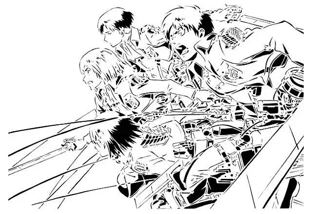 Attack on Titan stencil | 3D models download | Creality Cloud