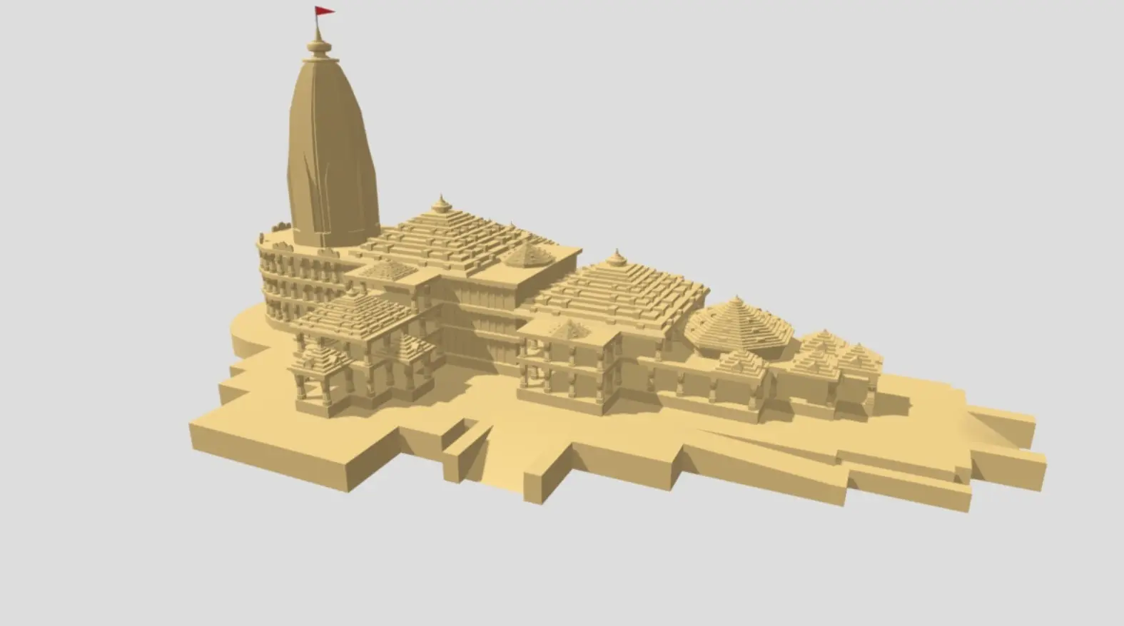 Other STL Download - Ram Mandir or Ayodhya Mandirby Aryan Raykar