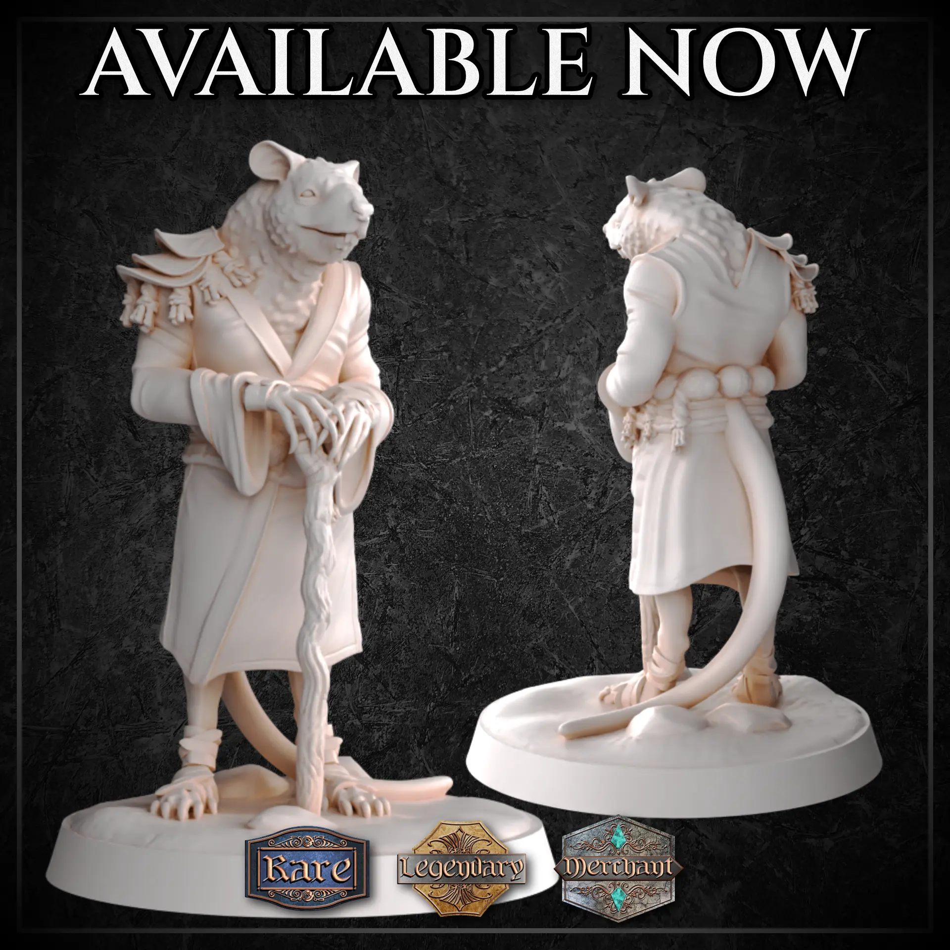 Characters & Creatures STL Download - Ratfolk Monkby M3DM