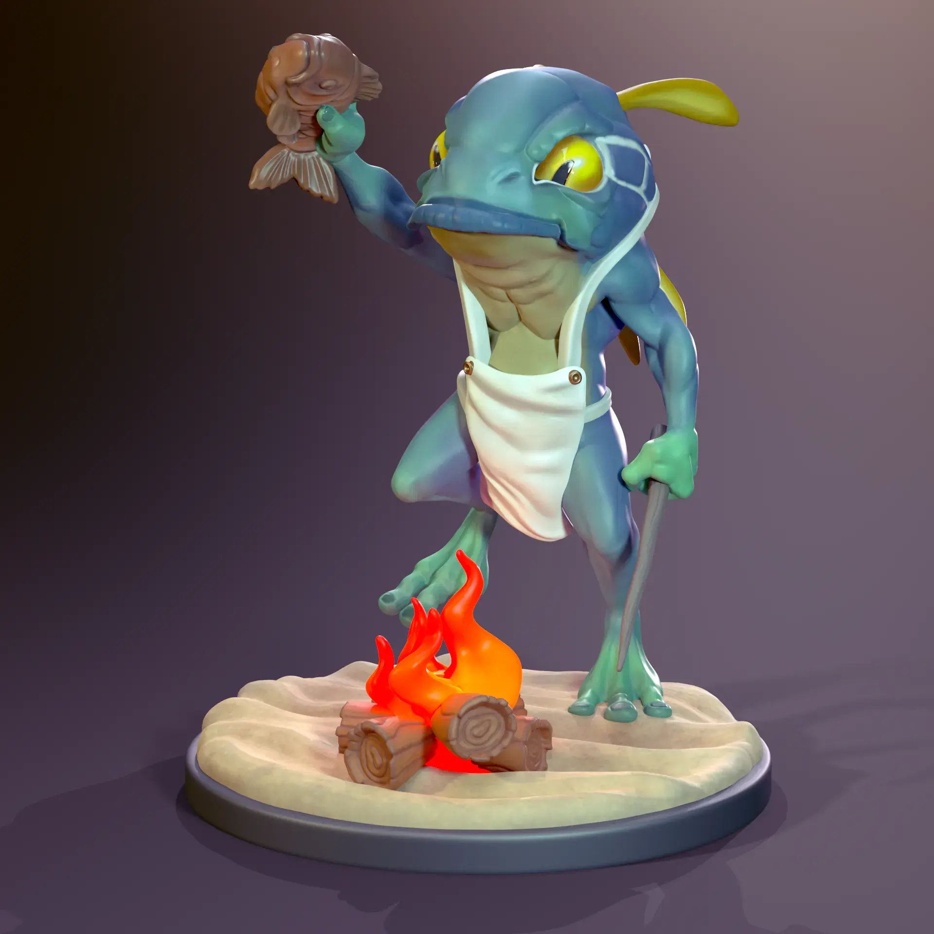 Characters & Creatures STL Download - "Captain" Cookie Murloc Jumpingby ...