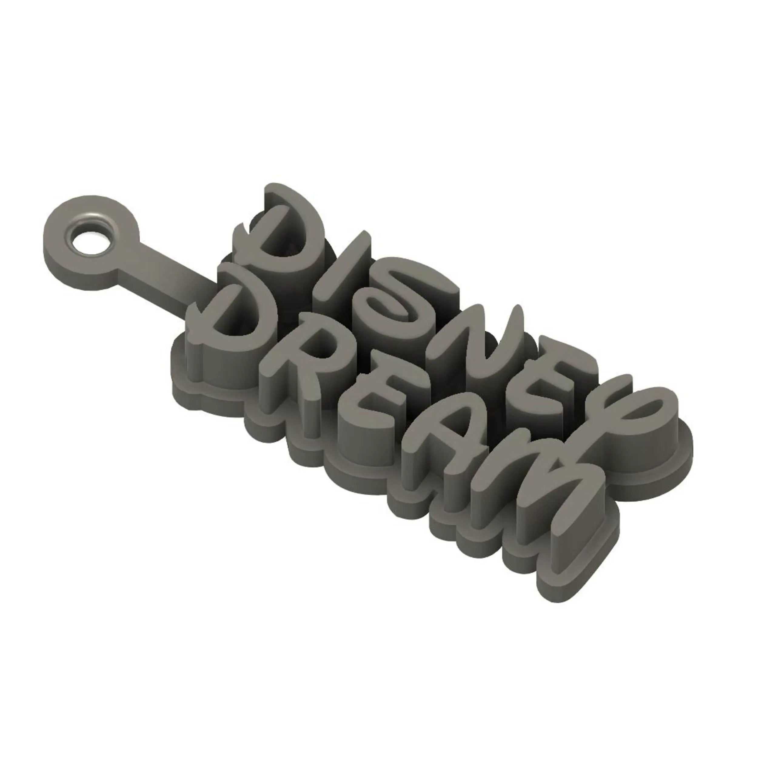 Other STL Download - Disney Dream Keychain / Keyringby Trash Can Guy