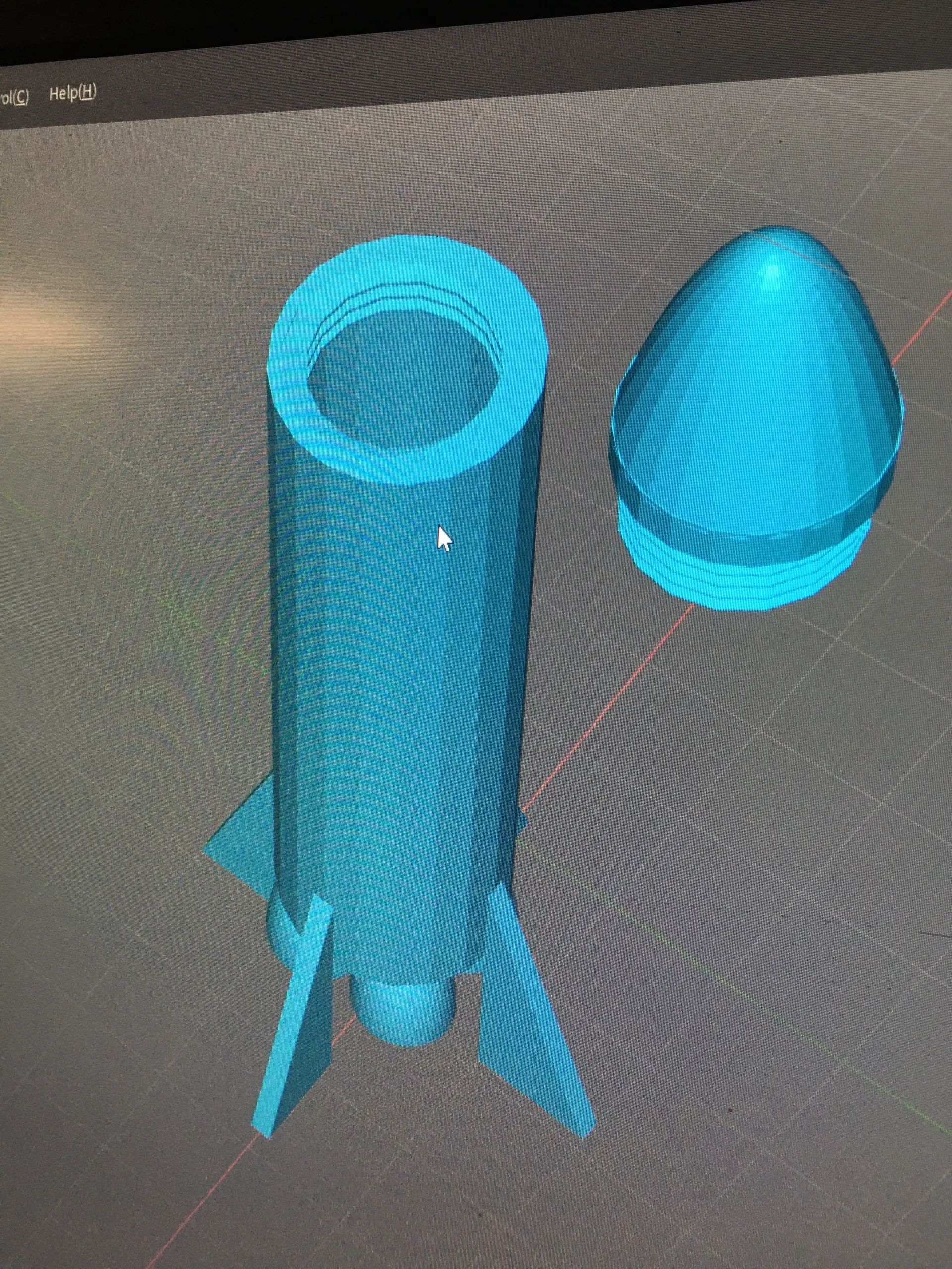 Free Other STL Download - space rocket container by haeders_JP