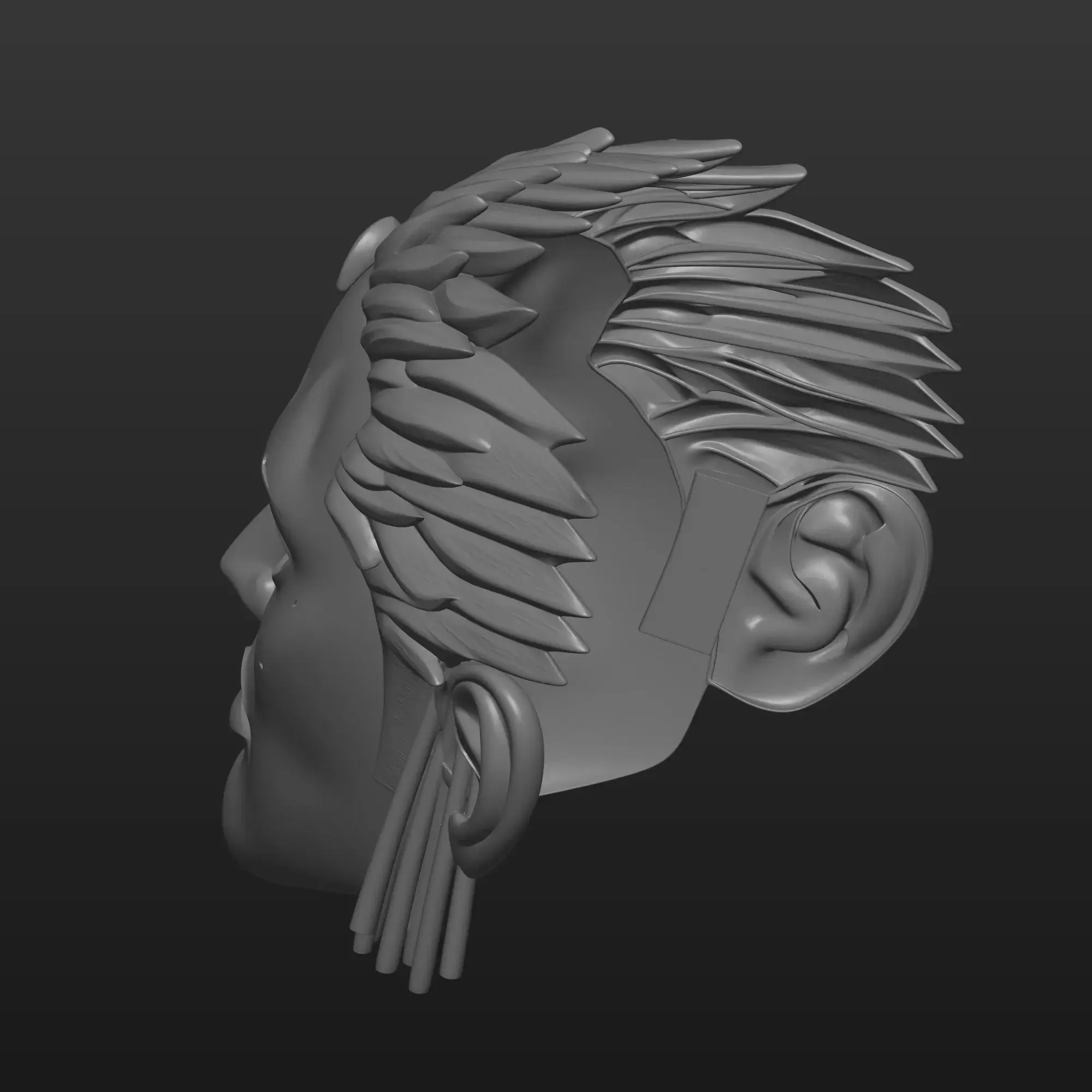 CosplaySTL 다운로드 -roronoa zoro mask - BiLeN MeSH SToRe