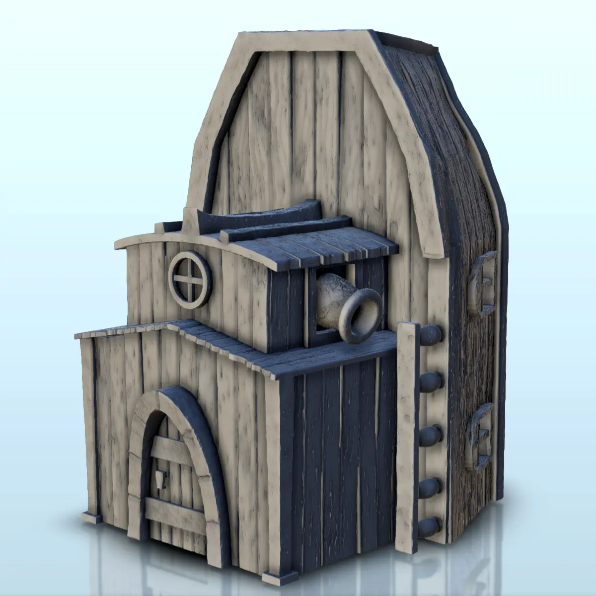 Other STL Download - Pirate house boat-shaped (4) - scenery medieval ...