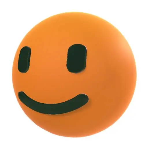 Other STL Download - Simple Orange Smiley Face Emoji 3D Model STL ...
